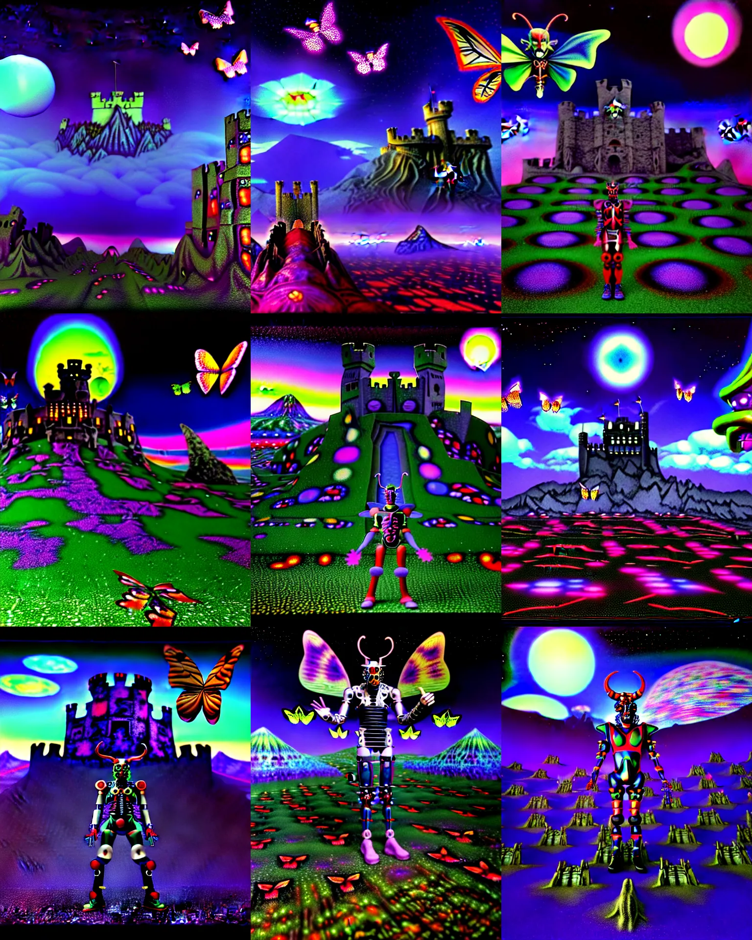 3 d render of cyborg demon jester standing in | Stable Diffusion | OpenArt