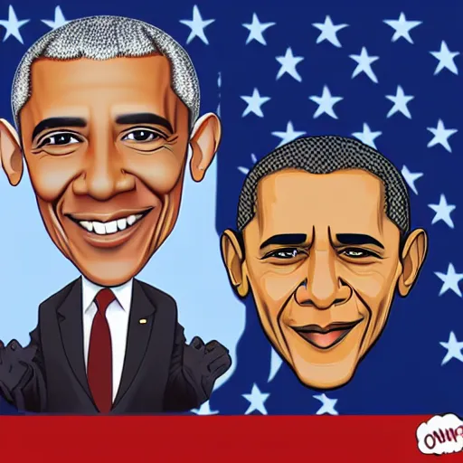 president obama in cartoon chibi style | Stable Diffusion