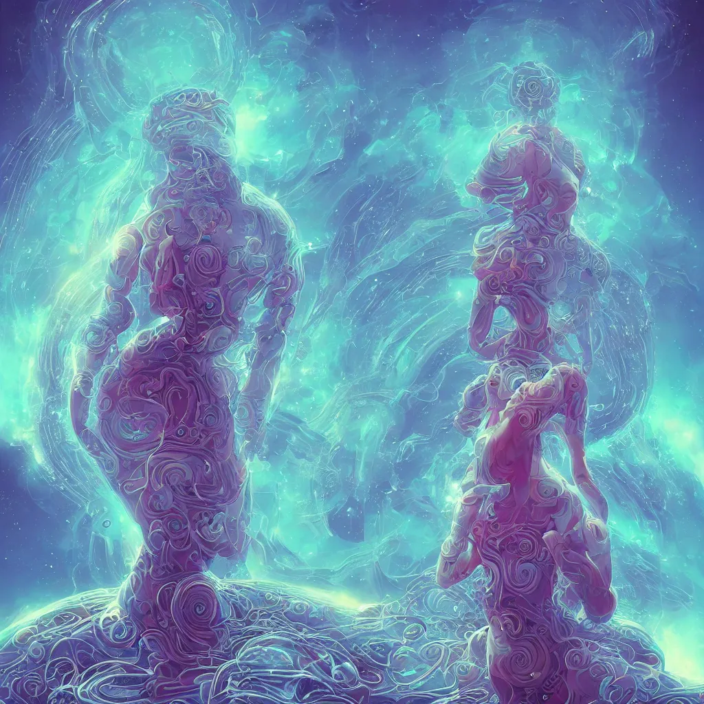 concept art, a goddess of world full of life divine | Stable Diffusion ...