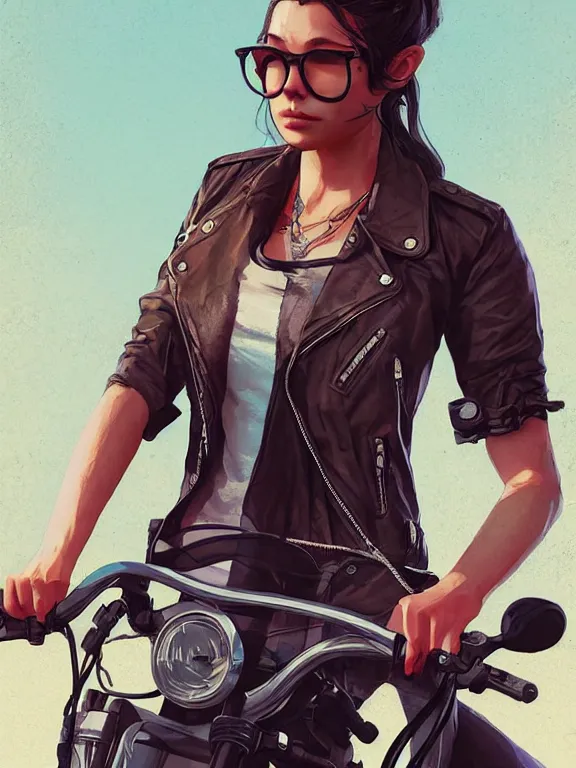 portrait of a young woman biker from grand theft auto | Stable Diffusion | OpenArt