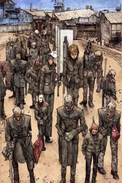 artwork by enki bilal | Stable Diffusion