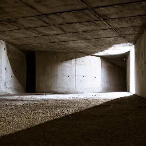 Two Shadowy Figures In A Dingy Underground Concrete Stable Diffusion