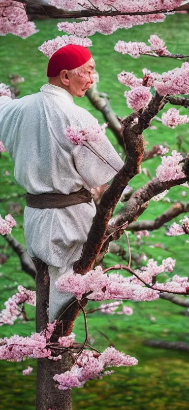 a portrait photo of popeye at a sakura tree, side | Stable Diffusion ...