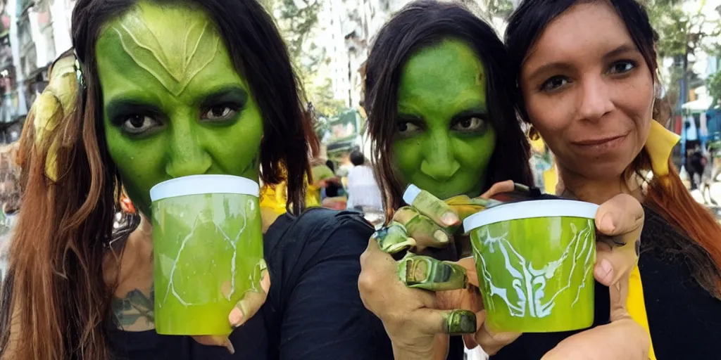 beautiful photograph of Zoe Zaldana as Gamora drinking | Stable ...