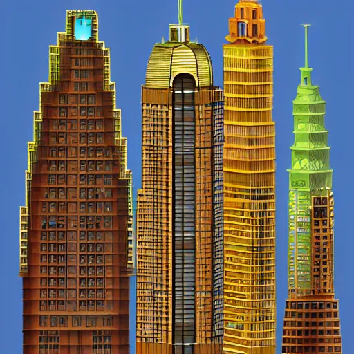 building by dr seuss, with towers, bridges, stairs | Stable Diffusion ...