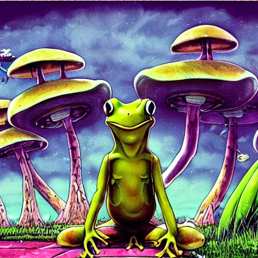 A close up portrait of a dignified psychedelic godlike | Stable ...