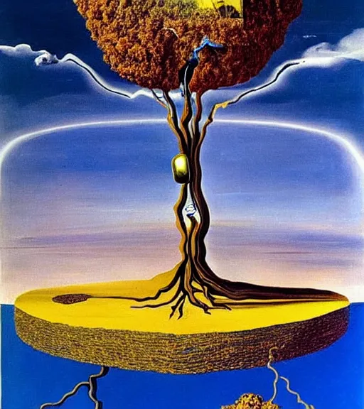 a salvador dali painting of smartphones melting into | Stable Diffusion