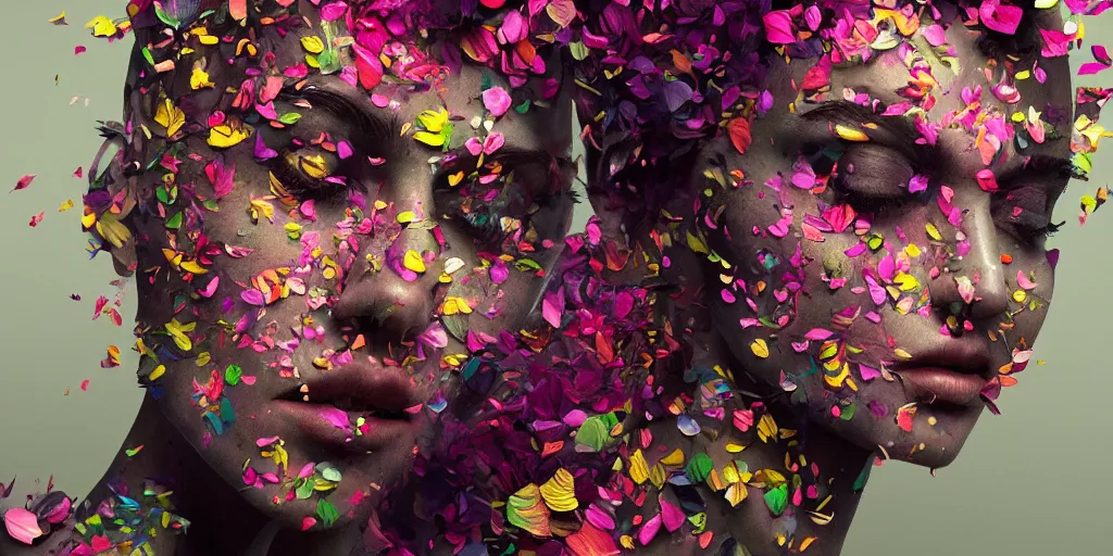 Intricate detailed illustration, A portrait of a face | Stable ...