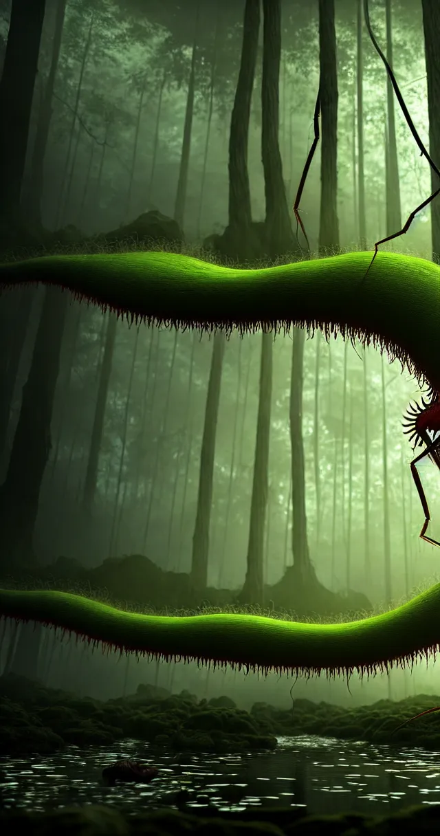 monstrous carnivorous plant hunting insect in | Stable Diffusion | OpenArt