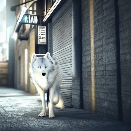 furry anthro 3d unreal engine render 4k police officer | Stable ...