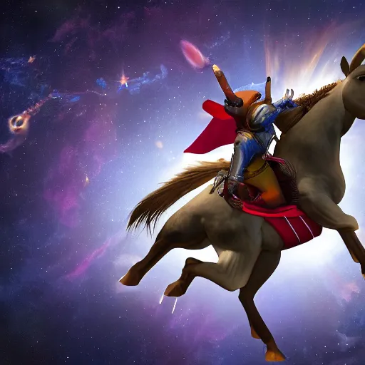 donkey super hero flying through space, 4k, highly | Stable Diffusion ...