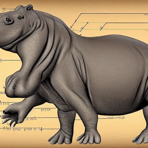 a hippo made out of brains, medical diagram, | Stable Diffusion | OpenArt