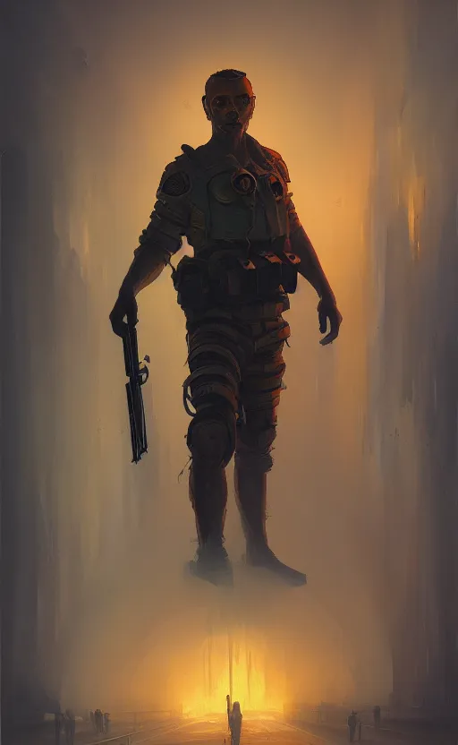 cop of apocalypse from disco elysium, concept art by | Stable Diffusion ...