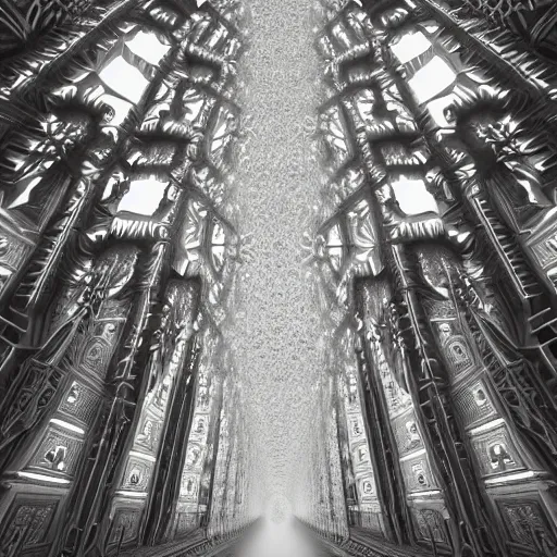 a beautiful 3 d render of a massive sprawling fractal | Stable ...