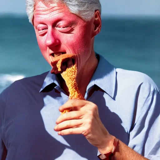 Bill Clinton eating sand | Stable Diffusion | OpenArt