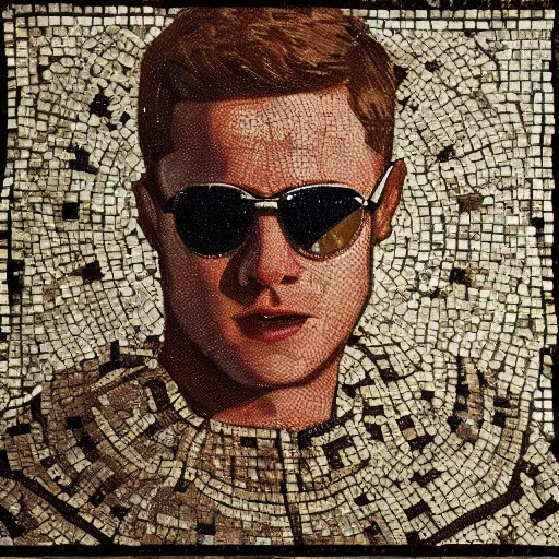 taron egerton in the ancient zeugma, but as an mosaic | Stable ...