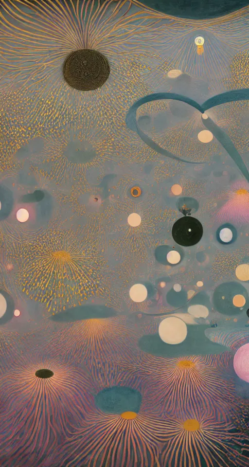 blossoming village of distant life, rhythm, imperil, | Stable Diffusion ...