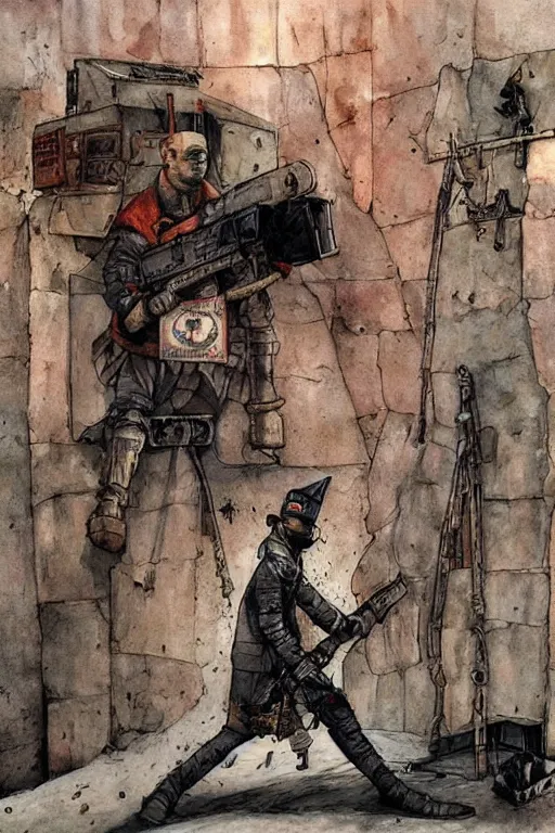 artwork by enki bilal | Stable Diffusion