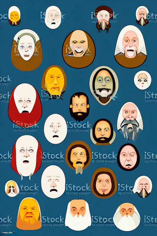 hieronymus bosch faces, vector art | Stable Diffusion | OpenArt
