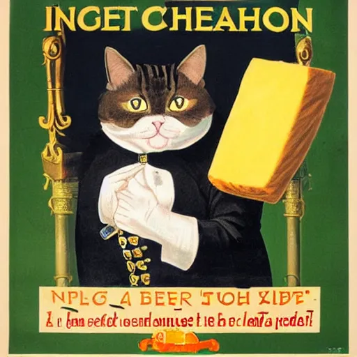 a propaganda poster depicting a cat dressed as french | Stable Diffusion
