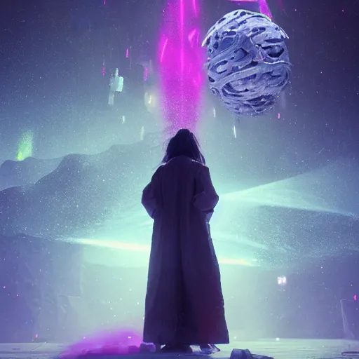 gigantic space entity consuming anomaly art by mike | Stable Diffusion ...