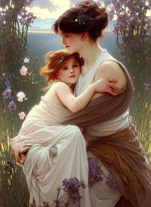 a cute little girl with a round cherubic face, blue | Stable Diffusion ...