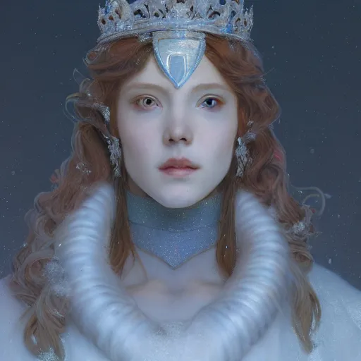 winter queen, masterpiece by Edgar Maxence and Ross | Stable Diffusion ...