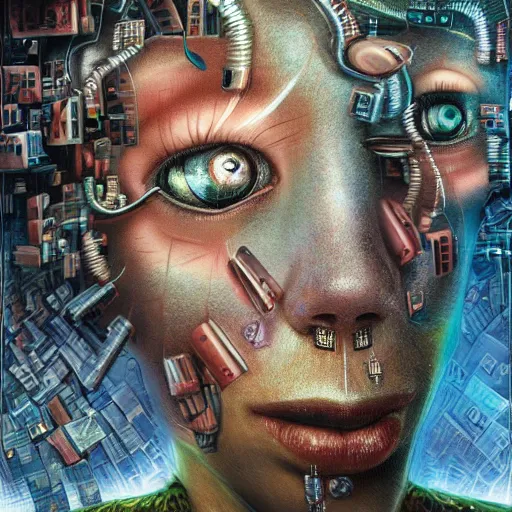 full face close up portrait, visions of chaos in a | Stable Diffusion ...