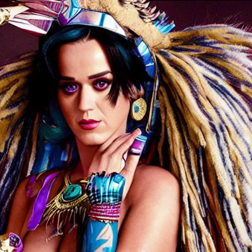 photo of katy perry as tribal warrior princess, | Stable Diffusion ...