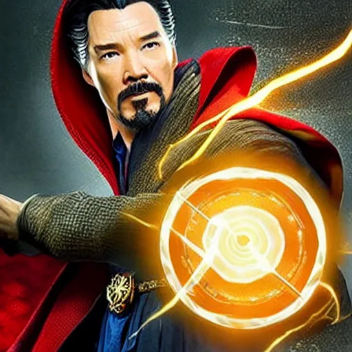 dr. strange casting a shield spell in the metaverse | Stable Diffusion ...