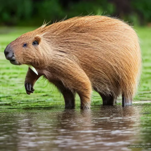 photo of a capybara eating a nvidia gpu, nature | Stable Diffusion ...