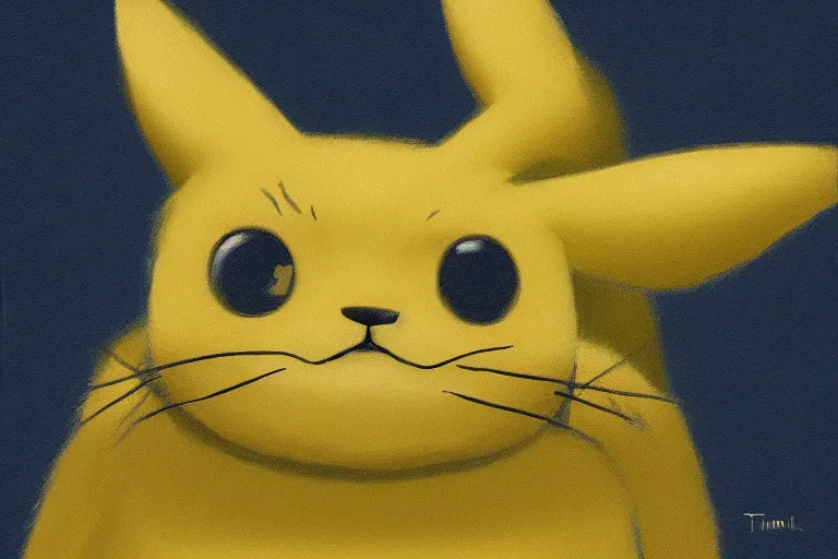 cat pikachu hybrid animal, cute, yellow fur, portrait | Stable ...