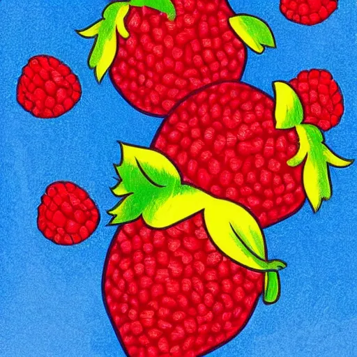 pop art of a raspberry | Stable Diffusion | OpenArt