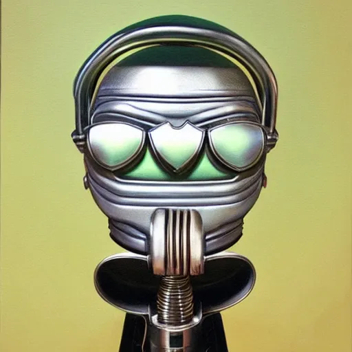 beautiful lifelike painting of mf doom holding the mic | Stable ...