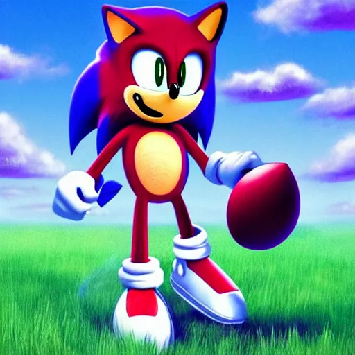 sonic the hedgehog throwing a football at elmo in a | Stable Diffusion ...