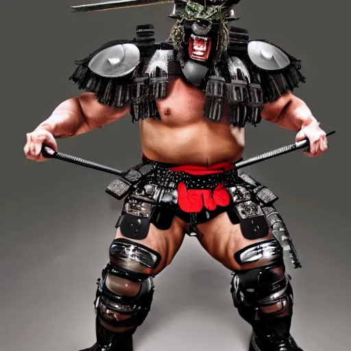very big very muscular very buff very strong samurai, | Stable ...