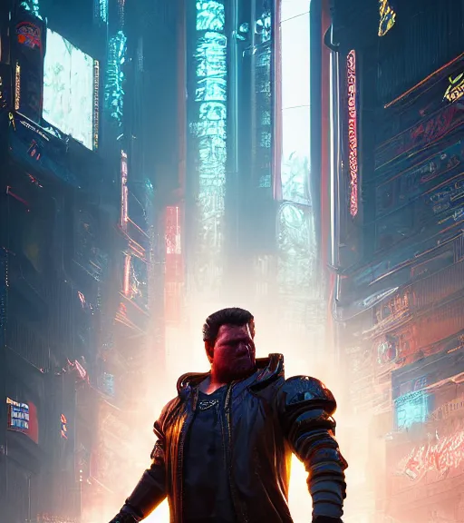 cyberpunk 2 0 7 7, charismatic rugged male battle | Stable Diffusion ...