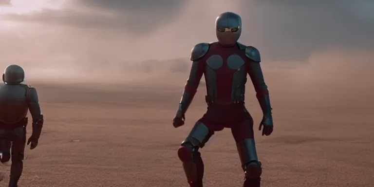 Still Frame From A Movie, Wide Shot Of An Relieved Tom | Stable