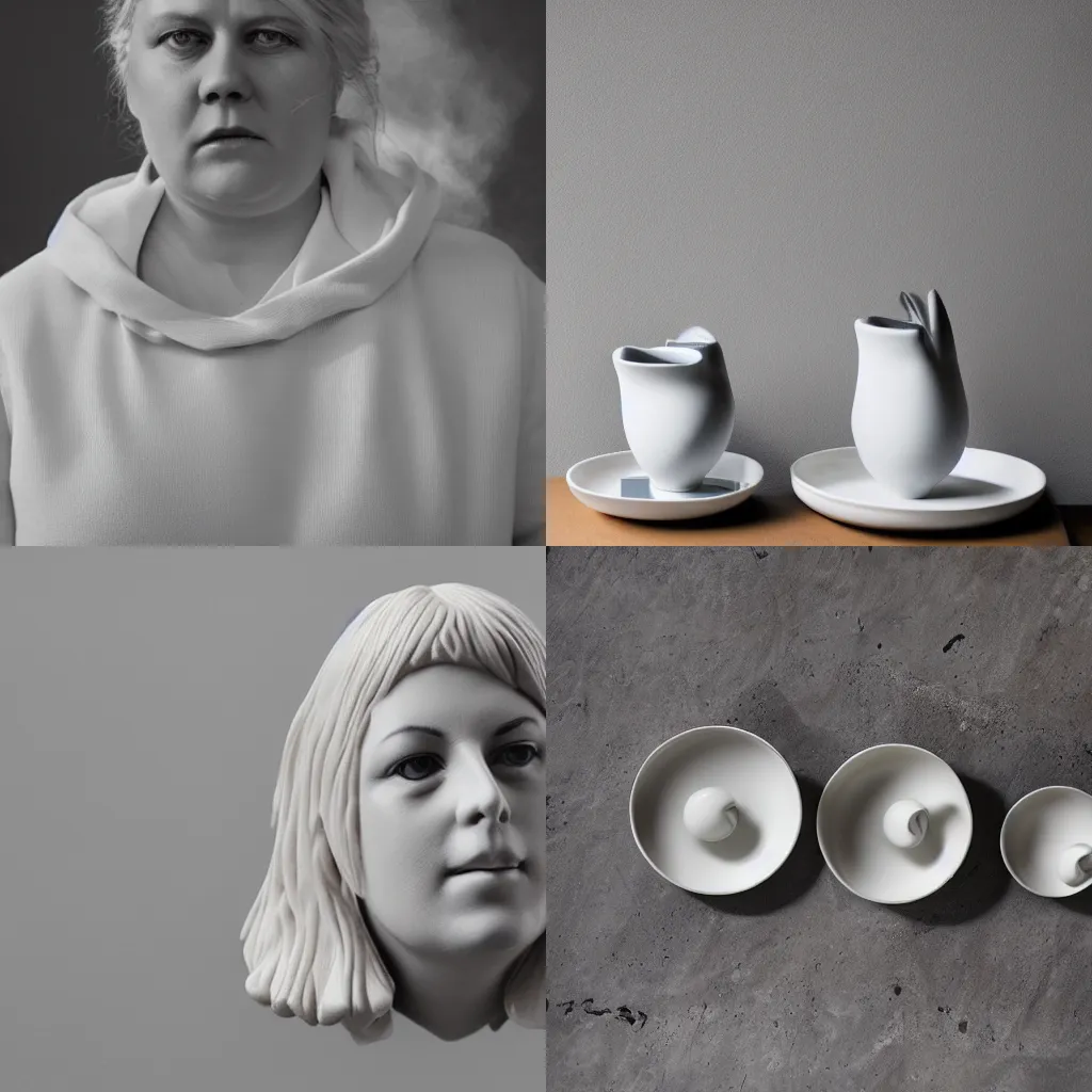 erna solberg made in porcelain by Helena Hauss | Stable Diffusion | OpenArt