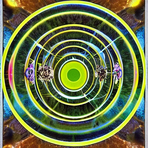 concentric garden of surrealistic ai alignment. | Stable Diffusion