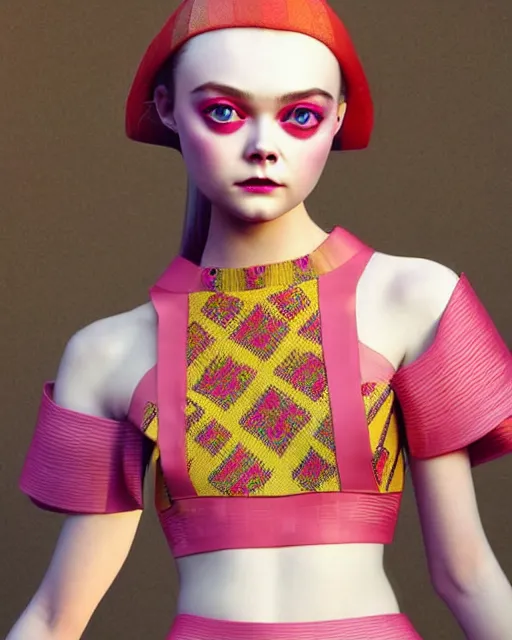 a beautiful cute Elle Fanning wearing modern stylish | Stable Diffusion ...