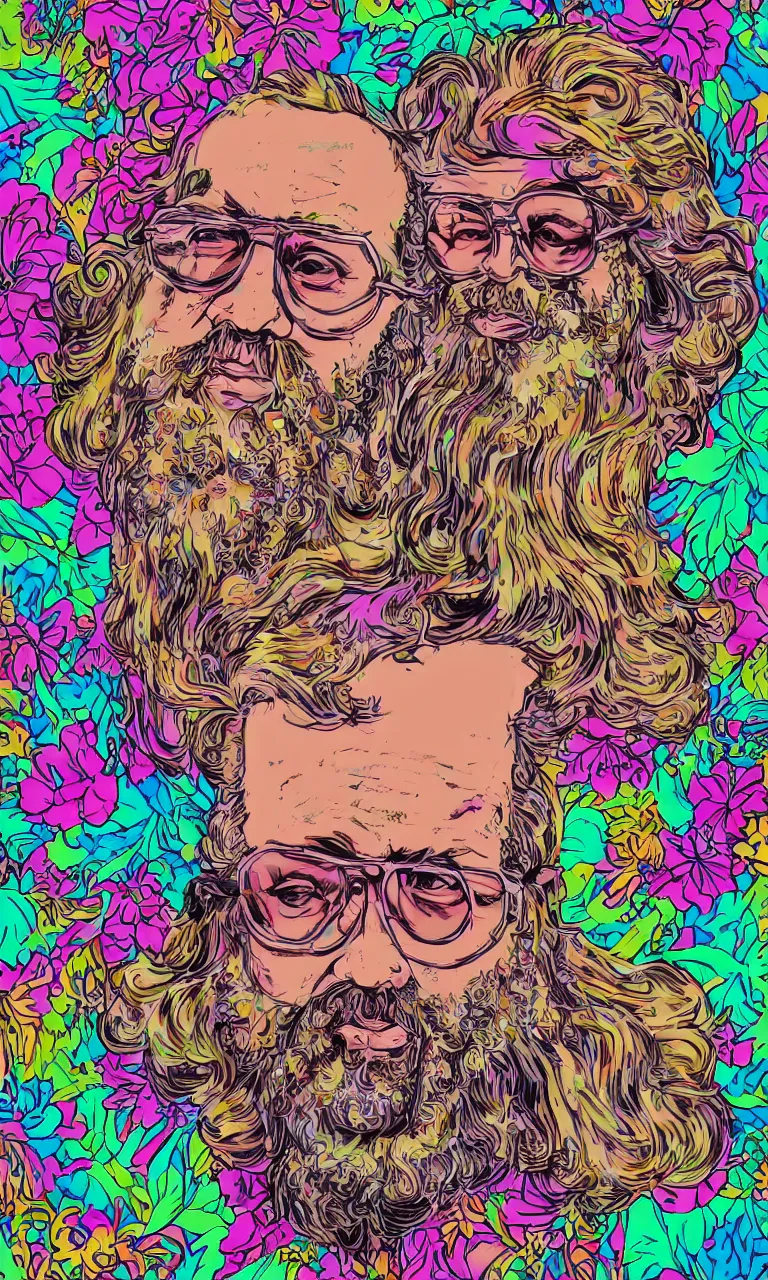 stylish Karl Marx wearing sunglasses and a psycehdelic | Stable ...