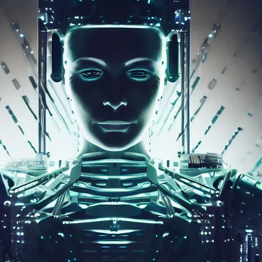 full body of a very pretty blond borg queen on a borg | Stable ...