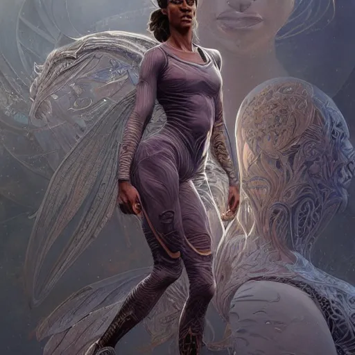 ultra realistic illustration of us long jumper tara | Stable Diffusion ...