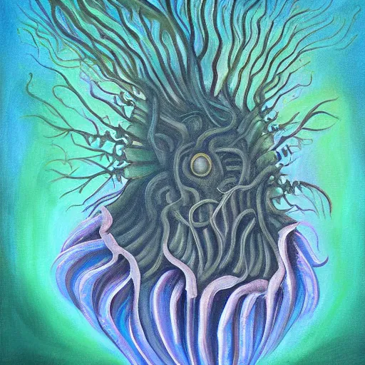 deep sea plant creature, surreal painting, | Stable Diffusion | OpenArt