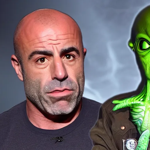 joe rogan brings an alien from area 5 1 in his podcast | Stable ...