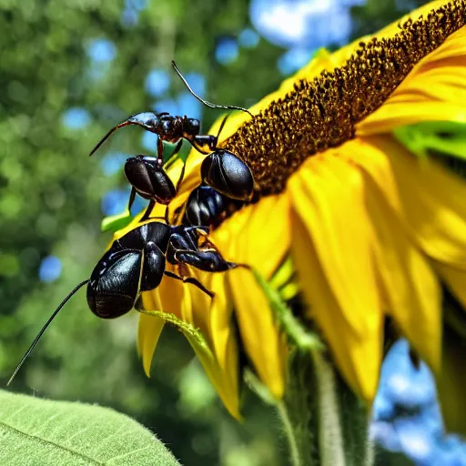 pov, an ant climbing a sunflower | Stable Diffusion | OpenArt