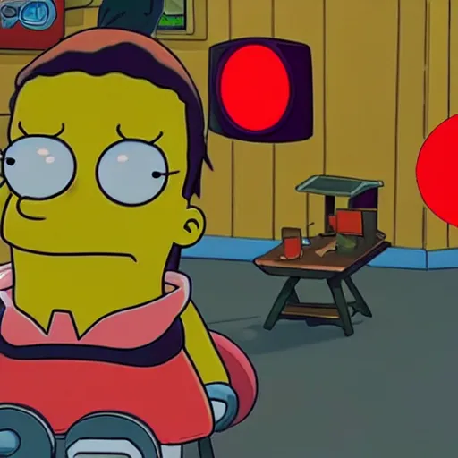 Squid Game (2021) episode featuring The Simpsons | Stable Diffusion ...