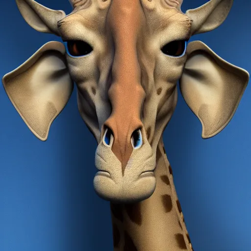 a highly detailed portrait of a humanoid giraffe in a | Stable ...