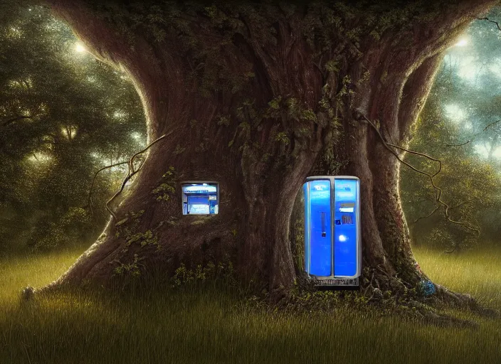 close up of a vending machine in an abandoned officie, | Stable ...